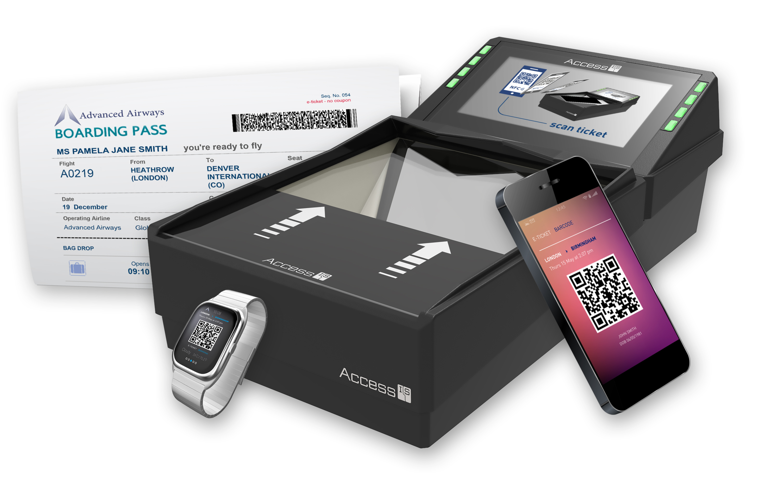 Access IS - Passenger Information for Boarding Gates, Check-in, Bag Drop