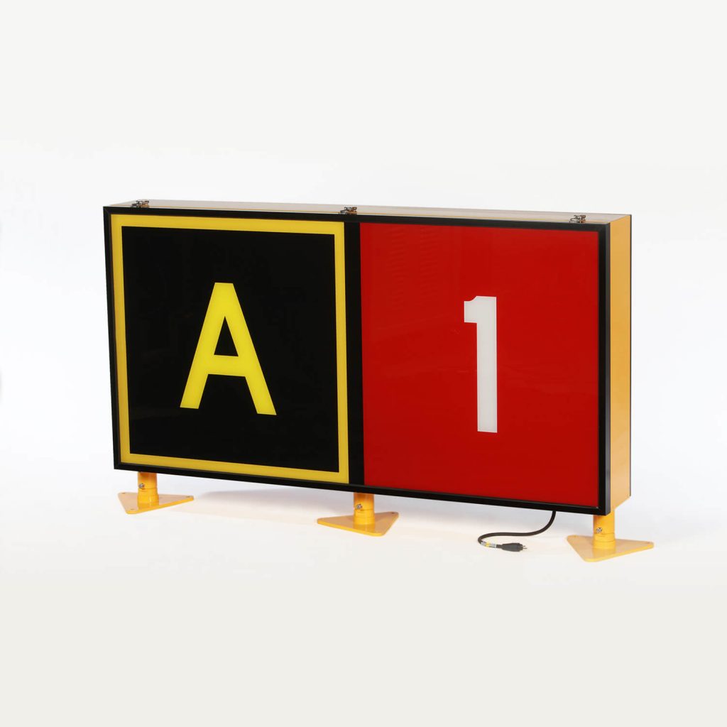 LED Internally Edge Illuminated Guidance Signs - Airport Suppliers