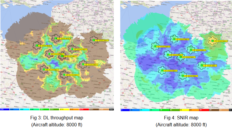 ATDI - Product - Broadband LTE_Air to Ground use cases_DL throughput_SNIR map - Airport Suppliers