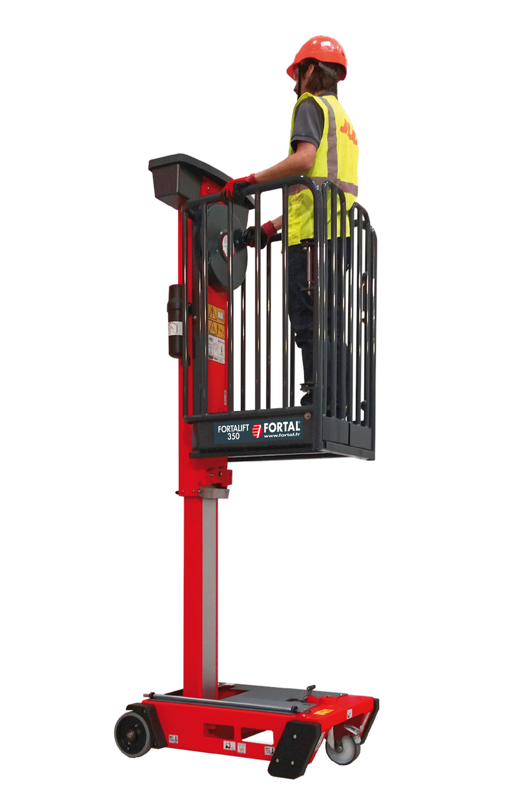 Manual Indoor Vertical Mast platform lift FORTALIFT - Airport Suppliers